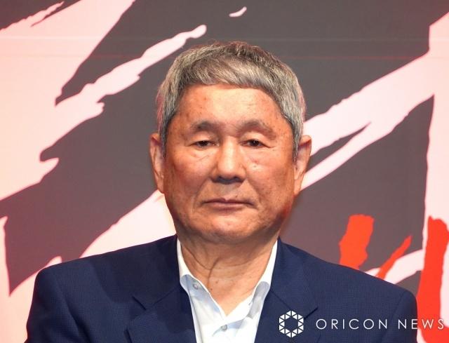 Director Takeshi Kitano's press conference to announce the completion ...