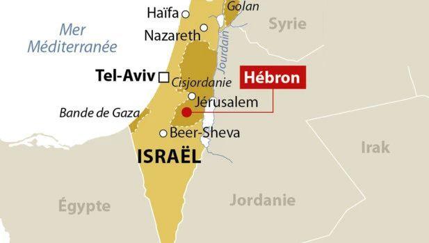 West Bank Map Hebron