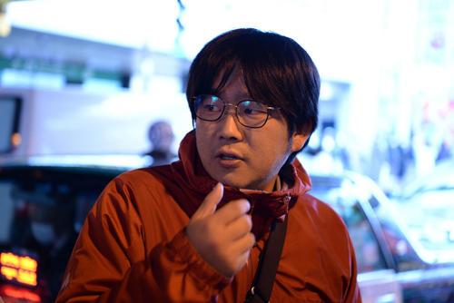 Director Tetsuichiro Tsuta and grandfather Takashi Ikeda director ...